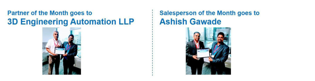 Siemens DISW Channel Partner Award to 3D Engineering Jul'19